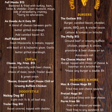 Best Food Trucks | Cheese My Everything - menu